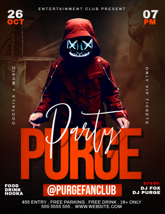 Purge Party Template | PosterMyWall