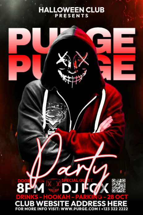 Purge Party Template | PosterMyWall
