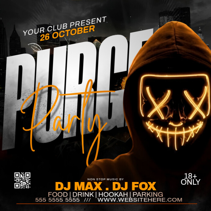 Copy of Purge Party | PosterMyWall