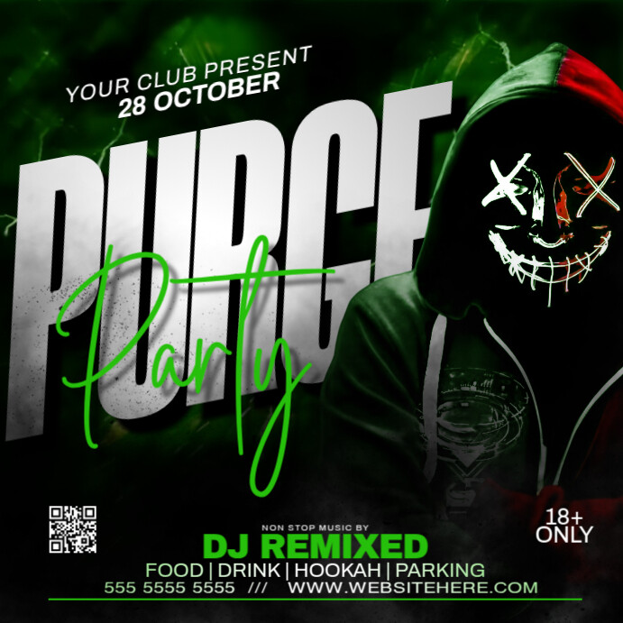 Plantilla de Purge Party | PosterMyWall