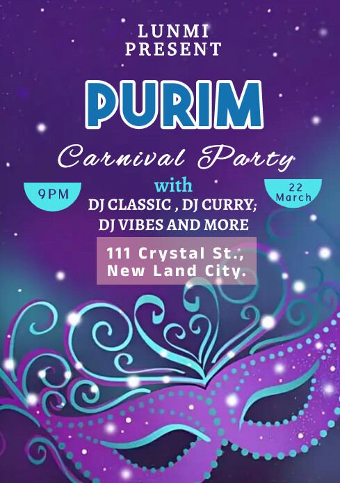 Copy of Purim | PosterMyWall