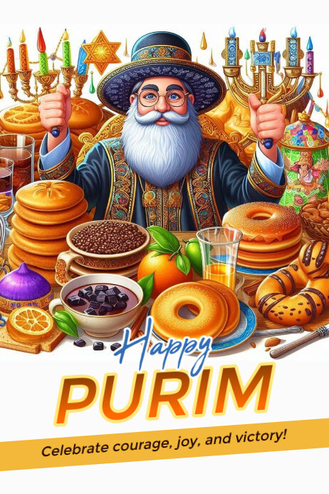 Purim Template | PosterMyWall