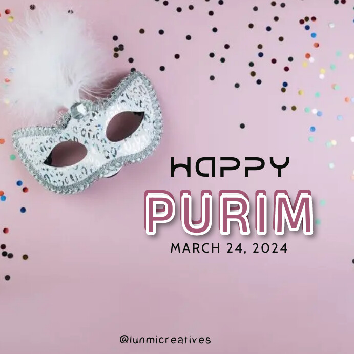 Purim Template | PosterMyWall