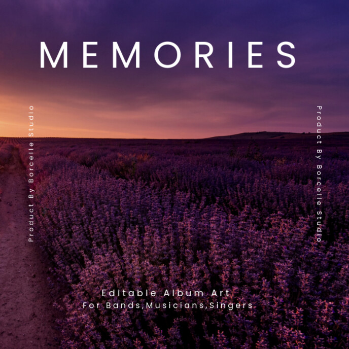 Copy of Purple & White MEMORIES Album Cover | PosterMyWall