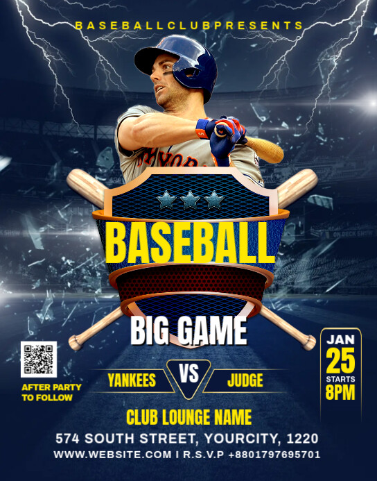 Copia de Purple 3d Baseball Template Free Poster/wallboard | PosterMyWall