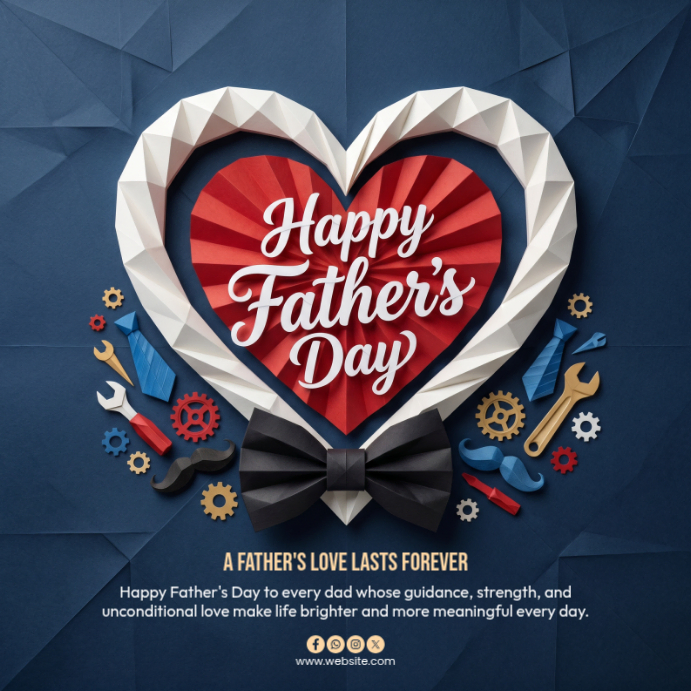 Father's Day Instagram Ad Template | PosterMyWall