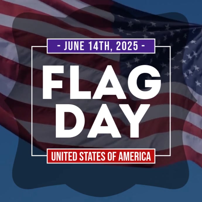 Purple 3d Flag Day Pos Instagram Template | PosterMyWall