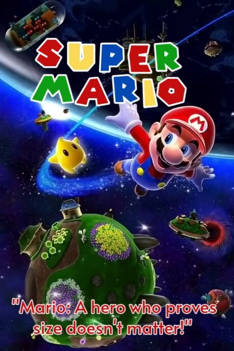 Purple 3d Mario Day Poster Template | PosterMyWall