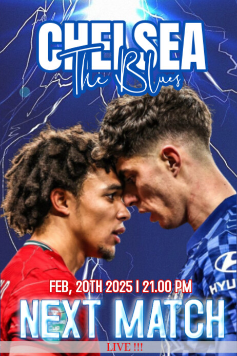 Copy of Purple 3d Next Match Soccer Poster | PosterMyWall