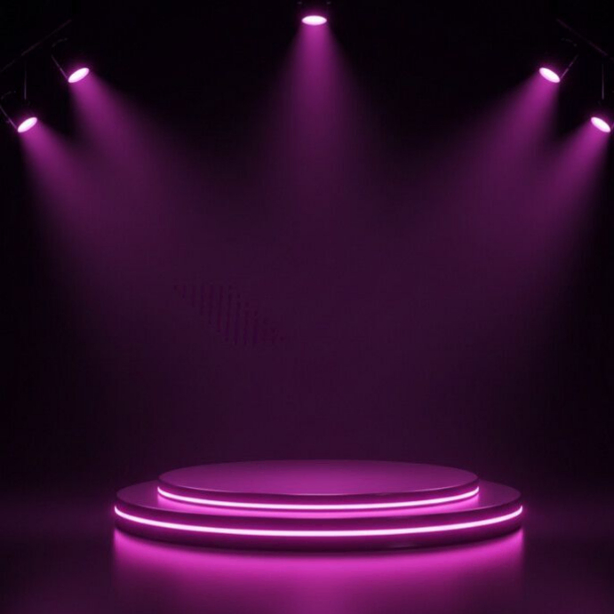 Purple 3d Purple Stage Platform Instagram Post Template | PosterMyWall