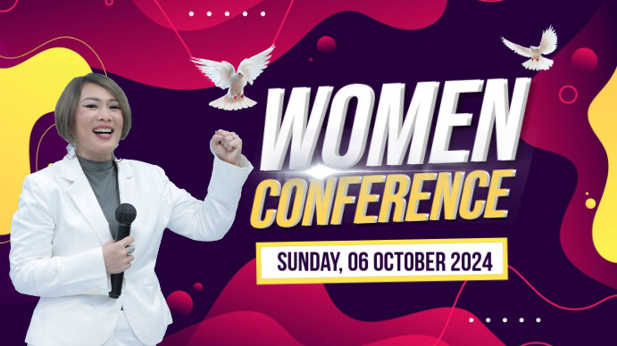 Modèle Purple Abstrack Church Women Conference Thumbnail Youtube ...