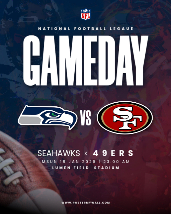 Plantilla de Purple Abstrak American Football Game Day Instagram ...