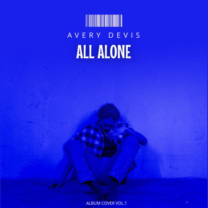 Purple All Alone Album Cover Album Cover Template | PosterMyWall