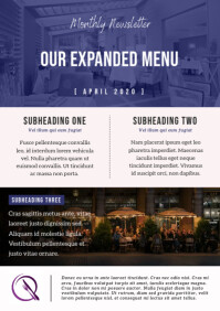 Orange Custom Branded Newsletter Page Template | PosterMyWall