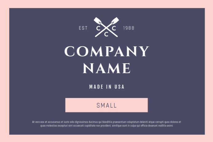 Purple and Pink Fashion Retail Label Template | PosterMyWall