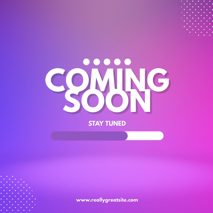 Purple And White Geometric Coming Soon Instag Template | PosterMyWall