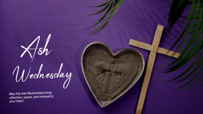 Purple Ash Wednesday YouTube Thumbnail Template | PosterMyWall