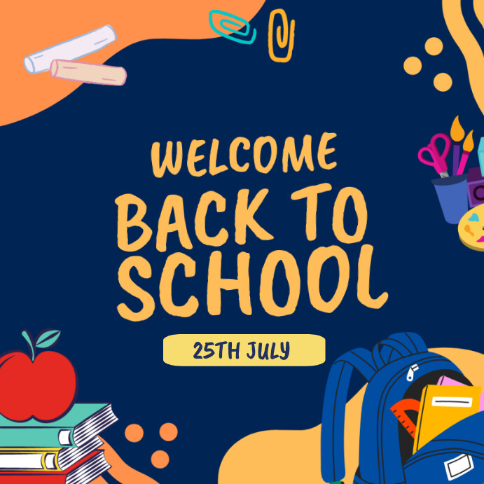 Plantilla de Purple Back To School Pos Instagram | PosterMyWall