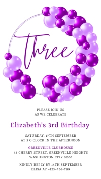 Balloons Invitation Template | PosterMyWall