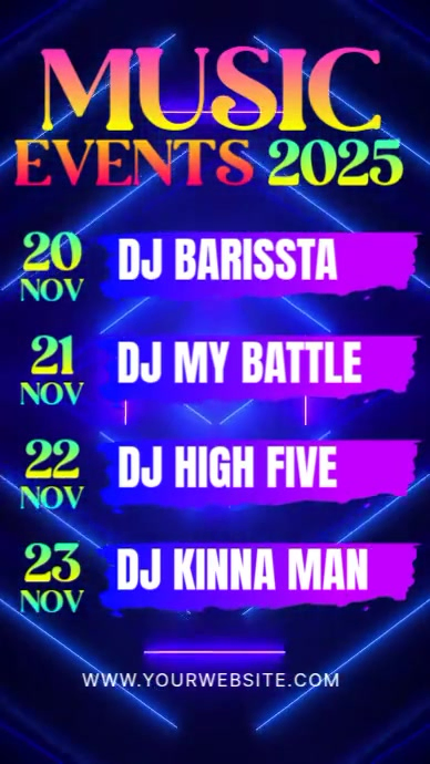 Plantilla de Purple Berbasis Daftar Upcoming Events Instagram Story ...