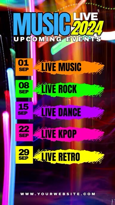 Copy of Purple Berbasis Daftar Upcoming Events Reel I | PosterMyWall