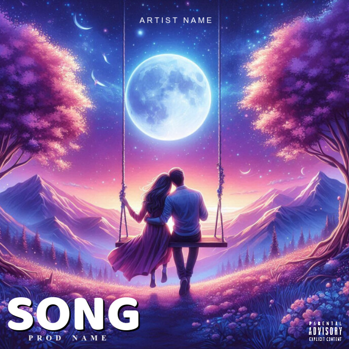 Purple Best Love Music Song Album Cover Artwork Album Cover Template ...