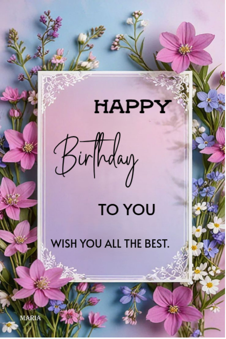 Purple Birthday Celebration Poster Template | PosterMyWall