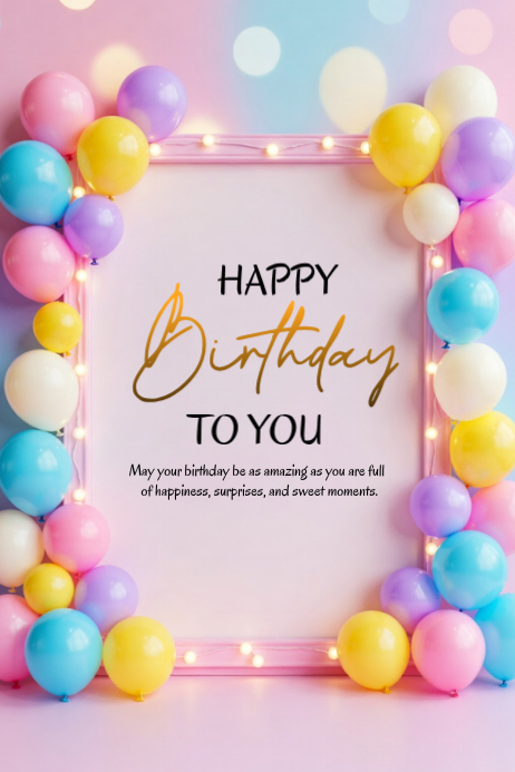Purple Birthday Celebration Poster Template | PosterMyWall