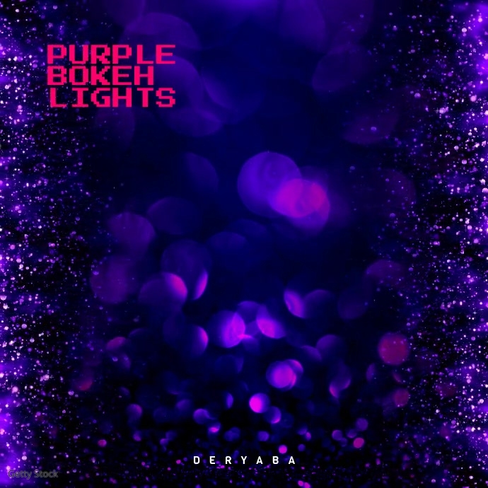 Purple Bokeh Lights Video Album Cover Template | PosterMyWall