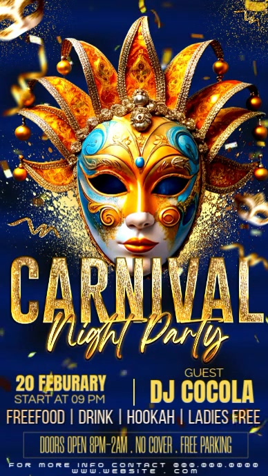 Copy of Purple Carnival Night Party Digital Display Video | PosterMyWall