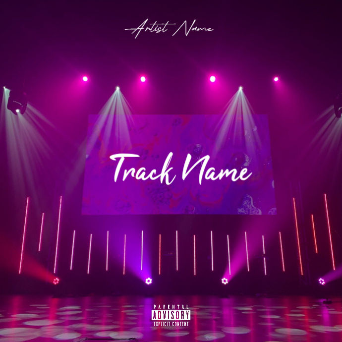 Purple Cd Mixtape Song Album Cover Artwork Album Cover Template ...