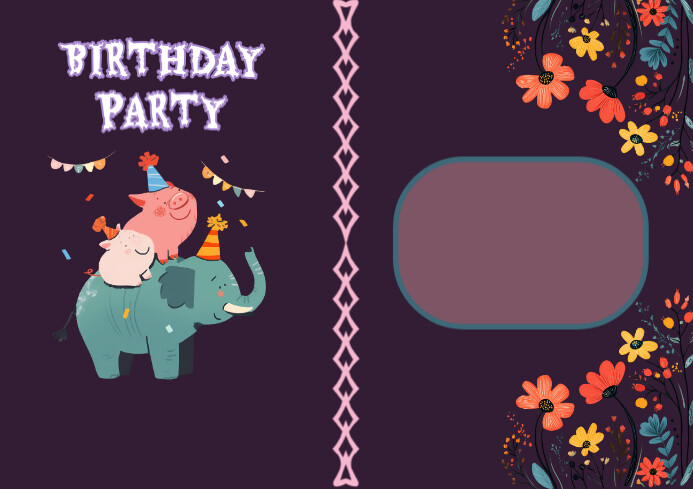 Purple Ceria Viol A4 Template | PosterMyWall