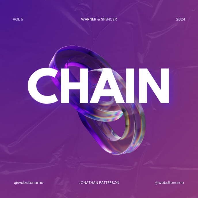 Copy of Purple Chain Album Cover | PosterMyWall