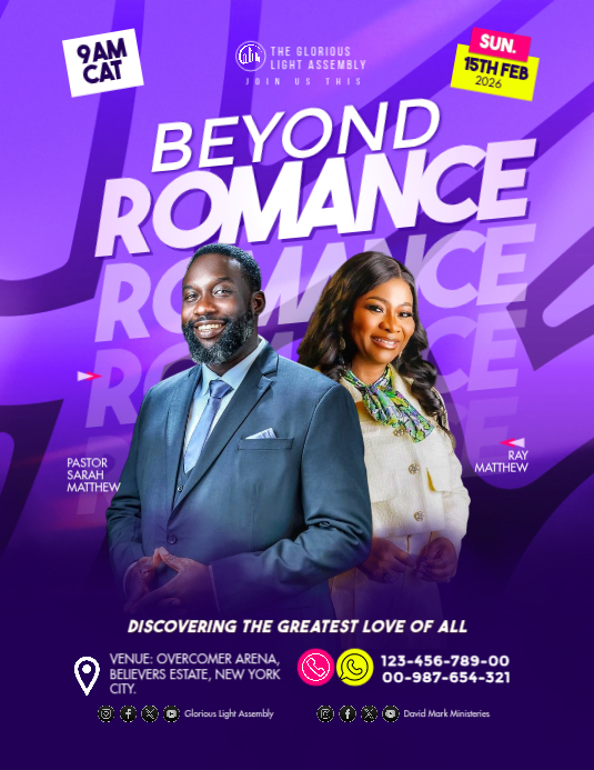 Purple Church Event Flyer Template | PosterMyWall