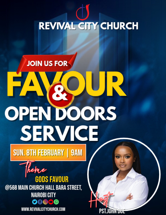Purple Church Event Flyer Template | PosterMyWall