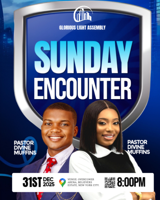 Purple Church Event Instagram Portrait Template | PosterMyWall