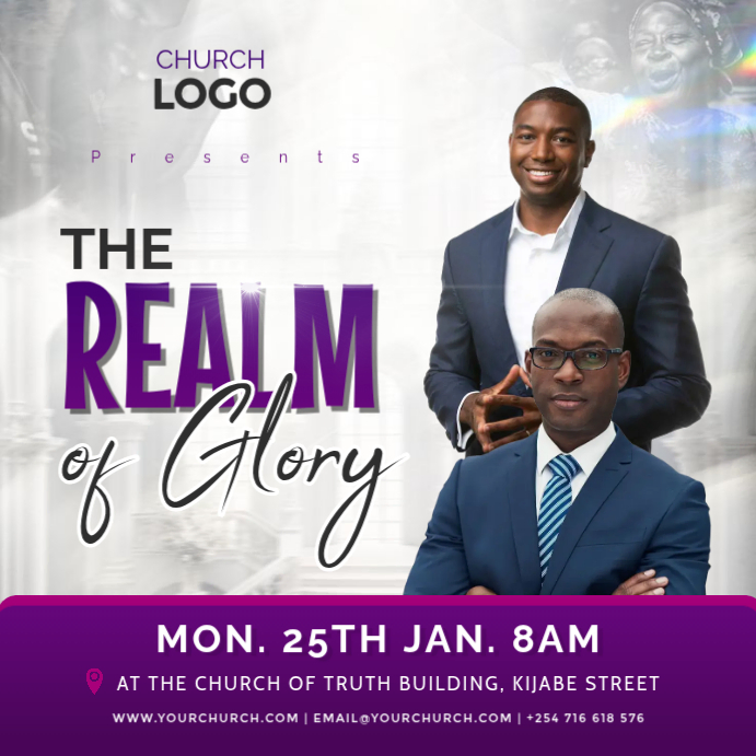 Copy of Purple Church Event Instagram Post | PosterMyWall