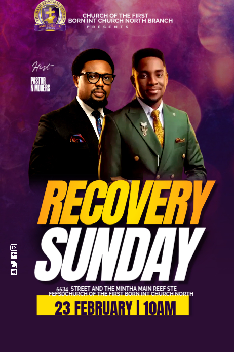 Purple Church Event Poster Template | PosterMyWall