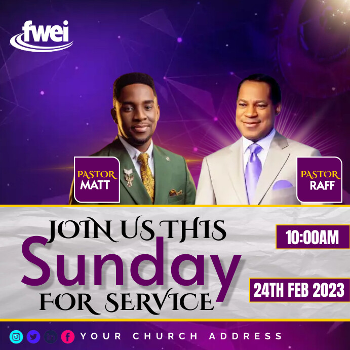 Copy of Purple Church Instagram Post | PosterMyWall