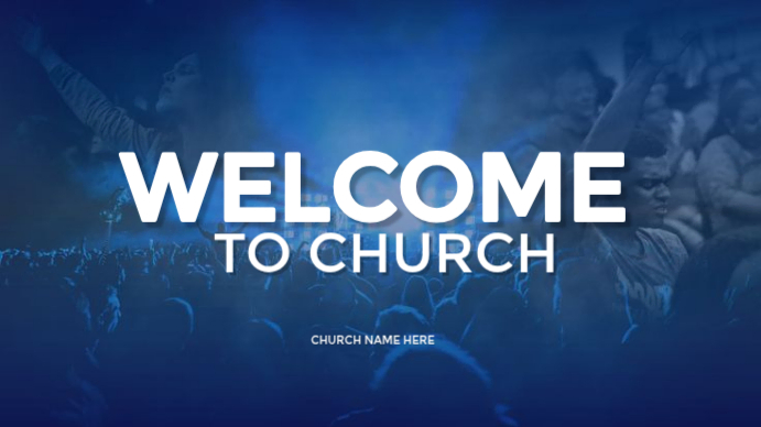 Purple Church Welcome YouTube Thumbnail Template | PosterMyWall
