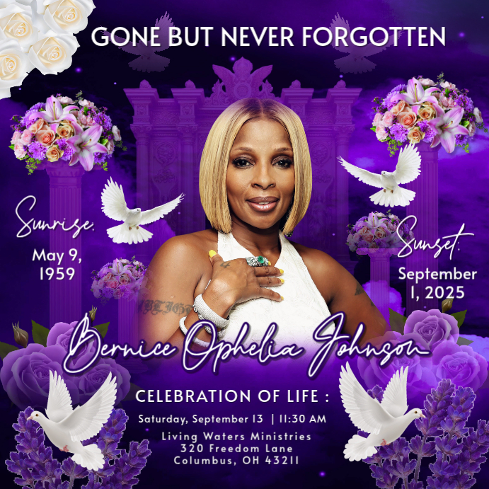 PURPLE CLOUD HEAVEN GATE ROSES FLOWERS Funeral Flyer Memorial Flyer ...