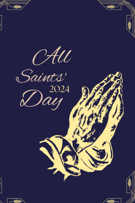 Copy of Purple Collage All Saints Day 2024 Poster | PosterMyWall