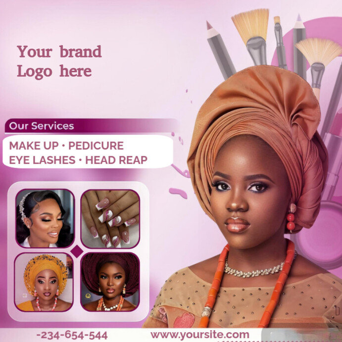 Copy of Purple Collage Beauty Makeup Design Instagram Post | PosterMyWall