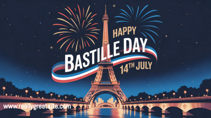 Purple Collage Celebrate Bastille Day – Fireworks And Eiffel Tower ...