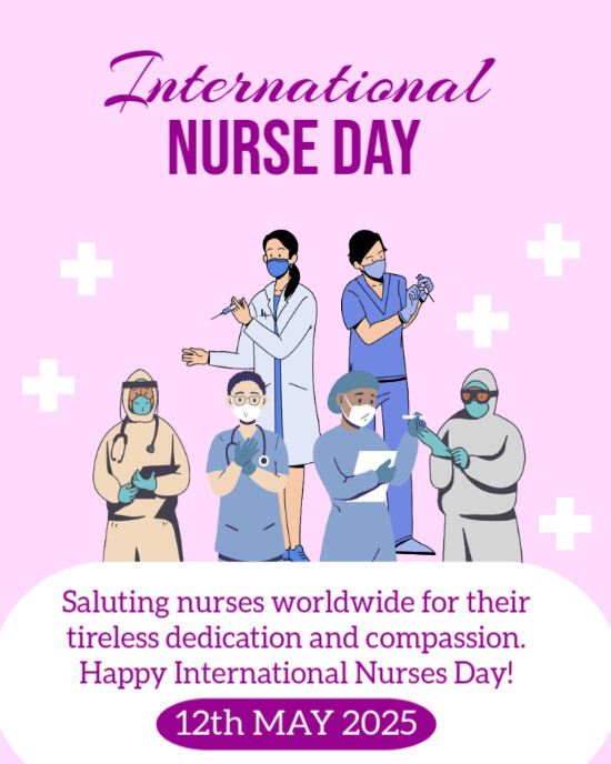 Copy of Purple Collage International Nurses Day Template Instagram ...