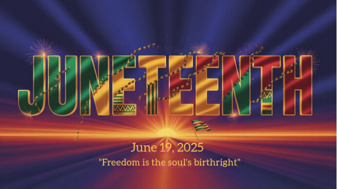 Purple Collage Juneteenth Poster – Powerful Freedom Artwork With Quote ...