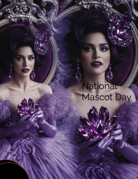 Purple Collage National Mascot Day Flyer (us Template | PosterMyWall