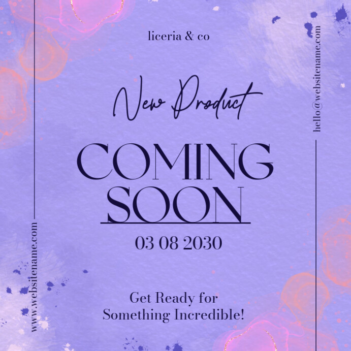 Purple Coming Soon Instagram Post Template | PosterMyWall