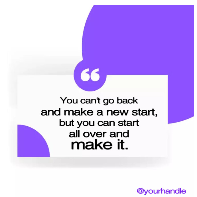 Purple Daily Quotes - You Can Make It Template | PosterMyWall