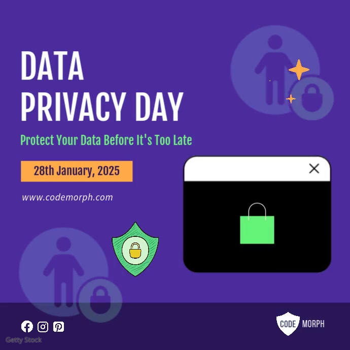 Copy of Purple Data Privacy Day Square Template | PosterMyWall